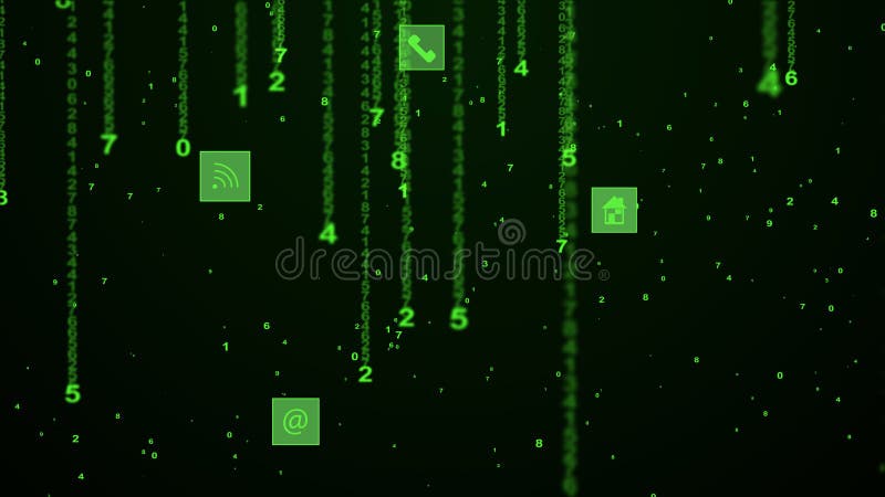 Digital numbers background stock illustration. Illustration of numbers ...