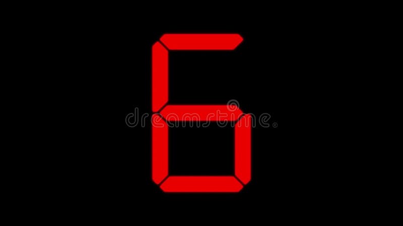 Digital Numbers Clock Countdown Timer Animation Motion Graphics Stock Footage - Video of hours ...