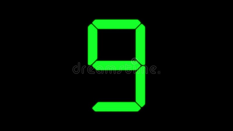Digital Numbers Clock Countdown Timer Animation Motion Graphics Stock Footage - Video of loop ...