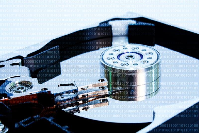 Old Opened Hard Disc on a Pile of Compact Discs Stock Photo - Image of ...
