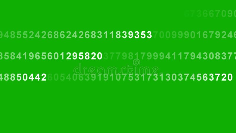 Digital Numbers Pattern Motion Graphics with Green Screen Background ... Digital Numbers Pattern Motion Graphics with Green Screen Background ...