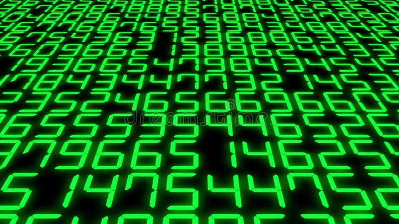 Digital Numbers Random Numbers 7 Segments Background Motion Graphics Stock Footage - Video of ...