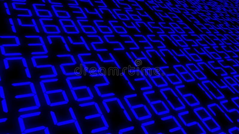 Digital Numbers Random Numbers 7 Segments Background Motion Graphics Stock Video - Video of ...