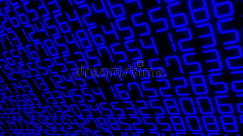 Digital Numbers Random Numbers 7 Segments Background Motion Graphics Stock Video - Video of game ...