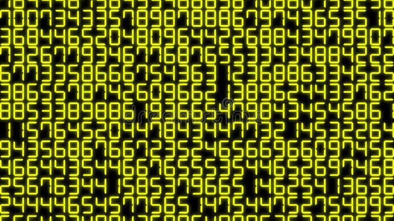 Digital Numbers Random Numbers 7 Segments Background Motion Graphics Stock Video - Video of ...