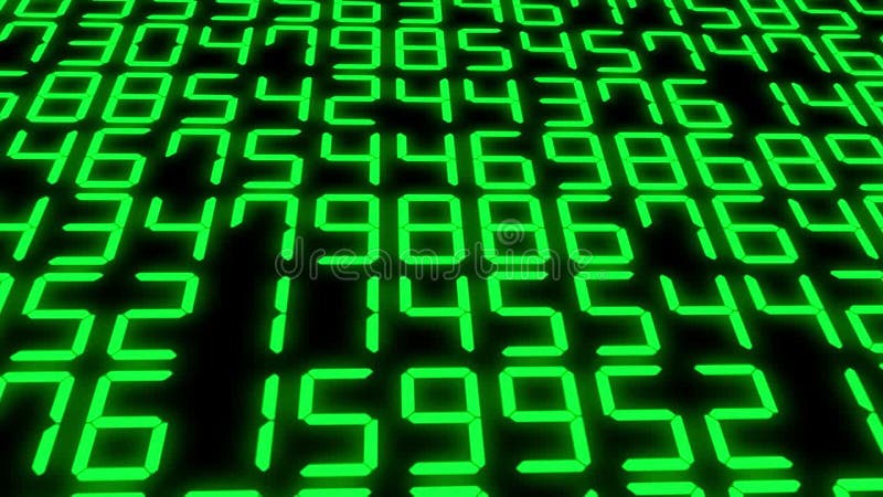 Digital Numbers Random Numbers 7 Segments Background Motion Graphics Stock Footage - Video of ...