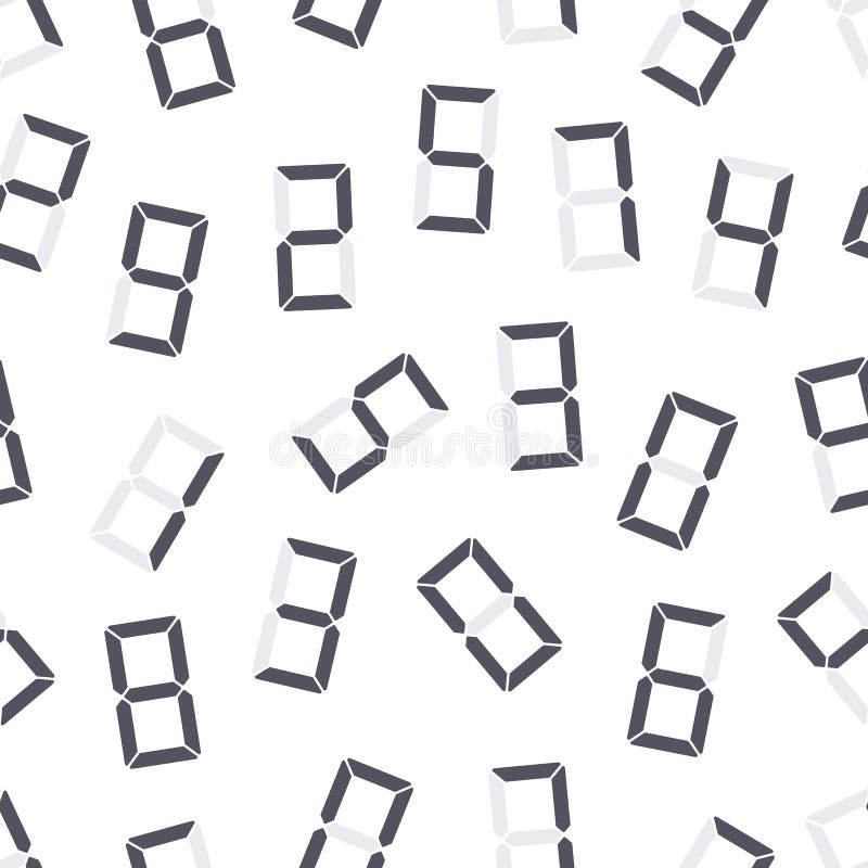 Calculator Digital Numbers Set. Stock Vector - Illustration of digital ...