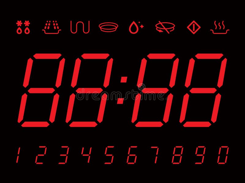 Digital Numbers And Symbols Microwave Stock Photography - Image: 20487282