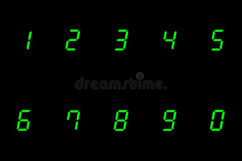 Digital numbers stock illustration. Illustration of eight - 31259178