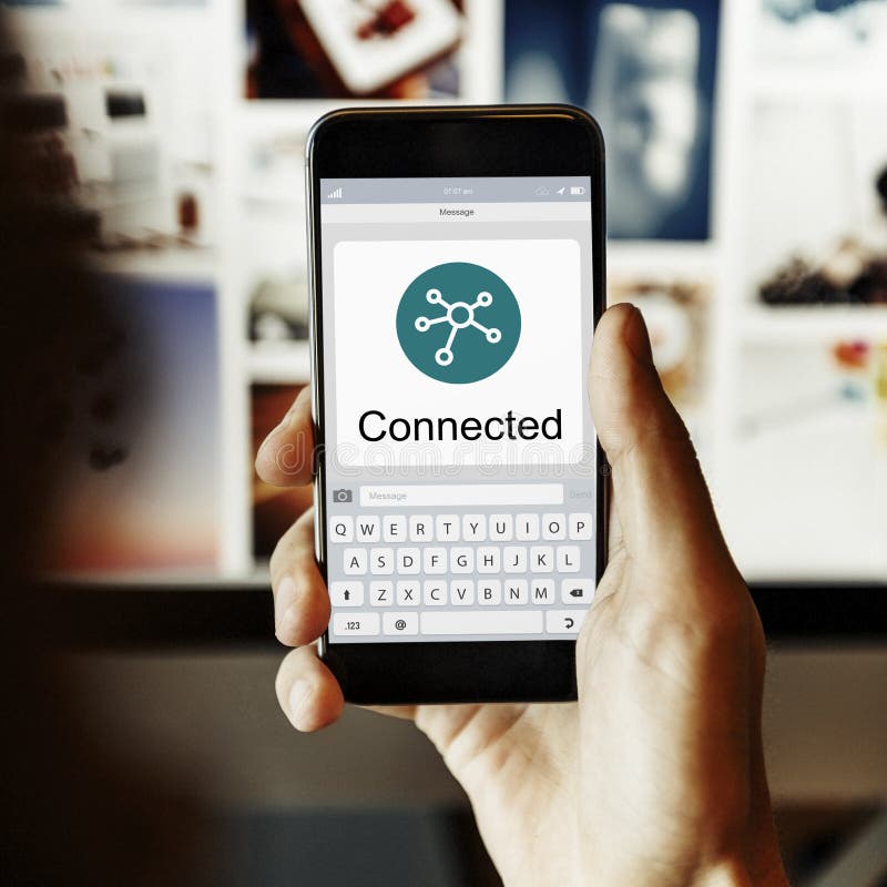Digital Online Connection Symbol Concept Stock Image - Image of icon ...