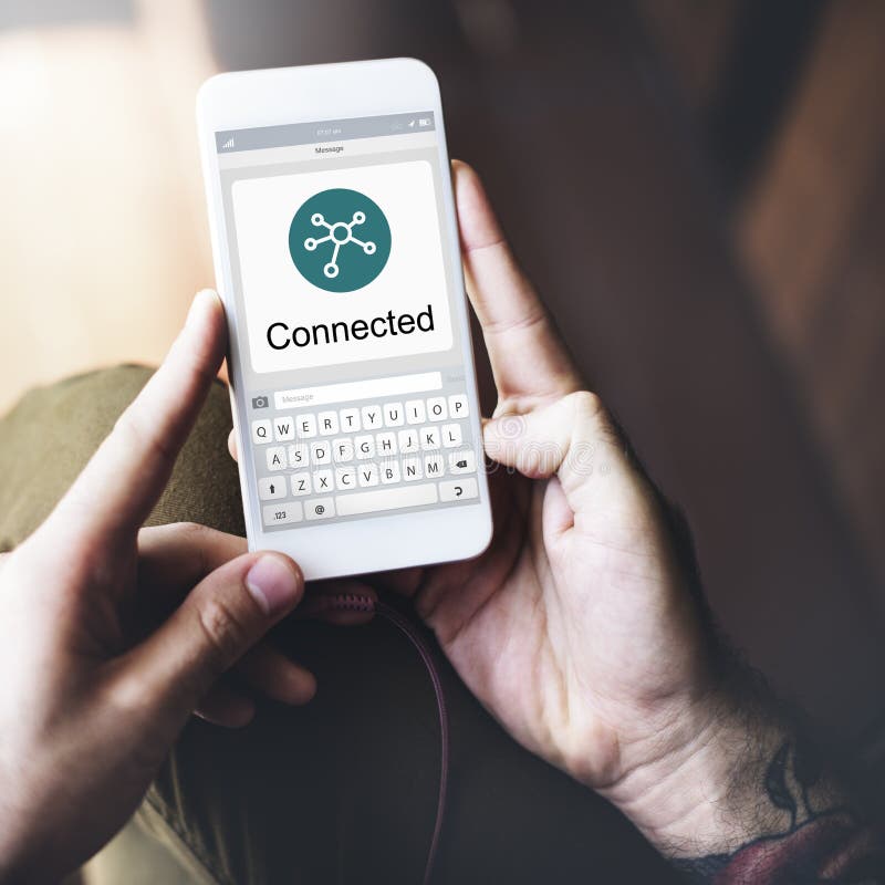 Digital Online Connection Symbol Concept Stock Photo - Image of digital ...