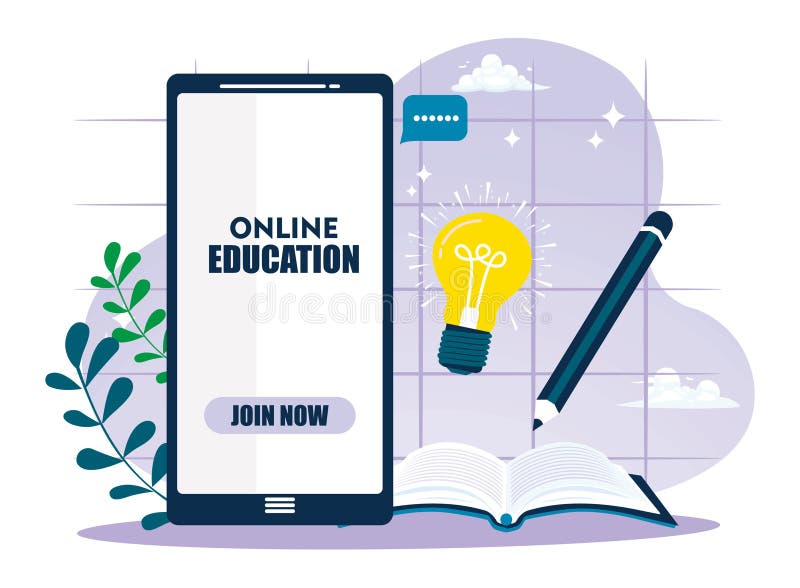 Phone Application Online Elearning Education Stock Illustrations – 1,199 Phone Application ...
