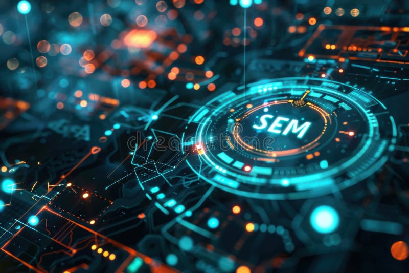 Digital Online Marketing Commerce Sale Concept. SEM Concept Stock Image ...