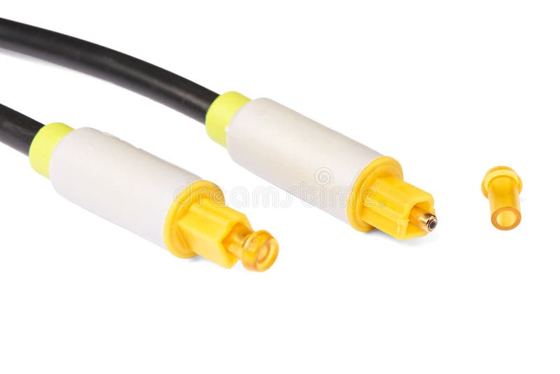 Digital Optical Audio Cable Stock Photo - Image of socket, equipment ...