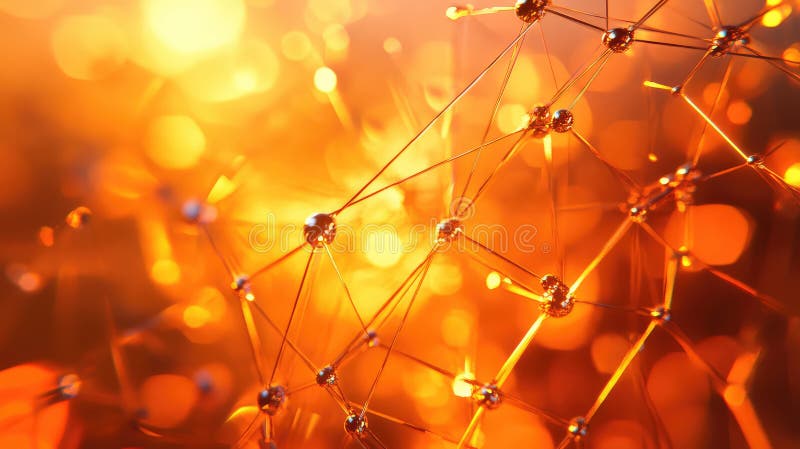 Digital orange network stock illustration. Illustration of network ...