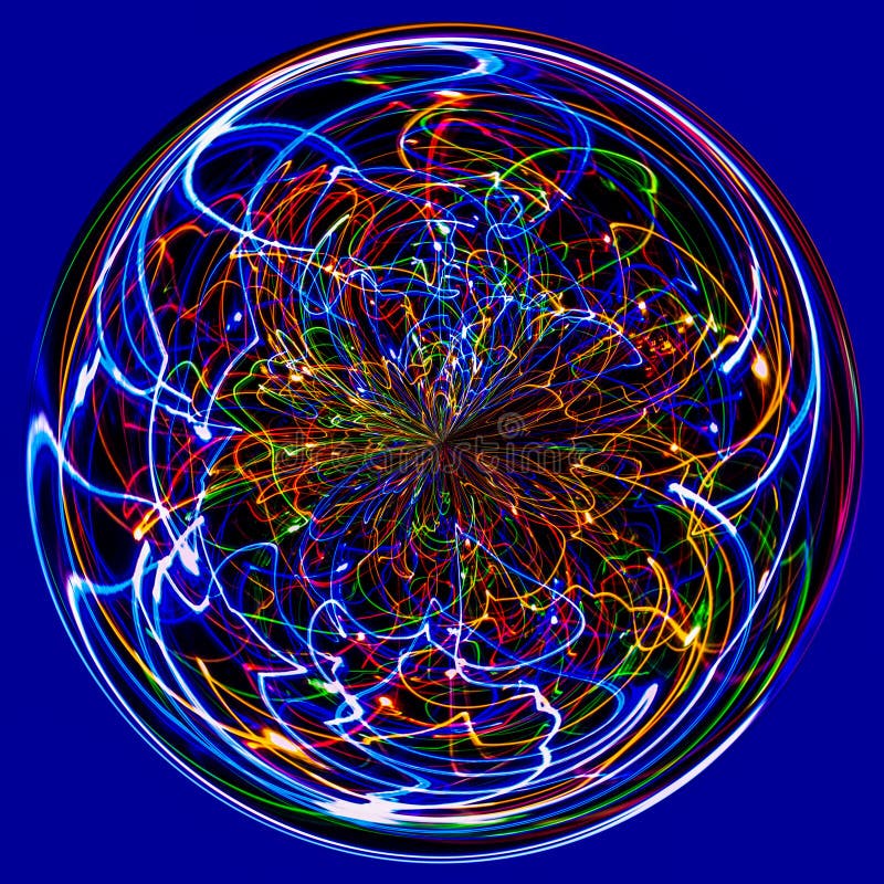 Abstract Orb: Holiday Lights 2 Stock Photo - Image of abstract, blue ...