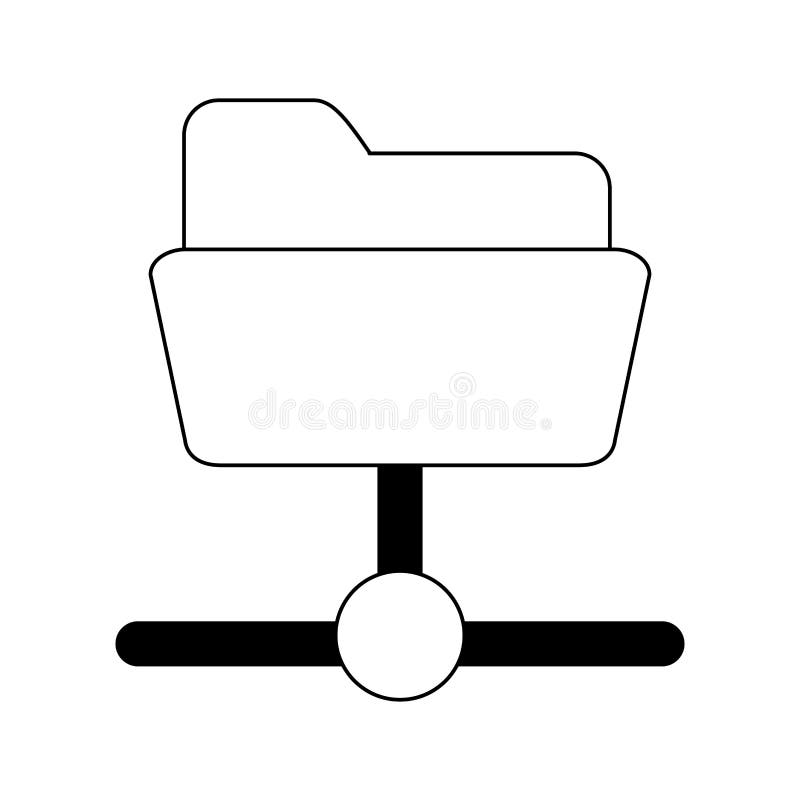 Digital-Ordner Mit Mikrosd Und Blauen Linien Usb Vektor Abbildung ...