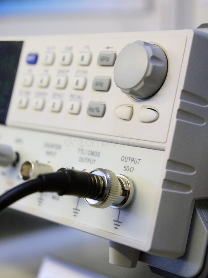 Digital oscillograph. stock image. Image of knob, coaxial - 4615689