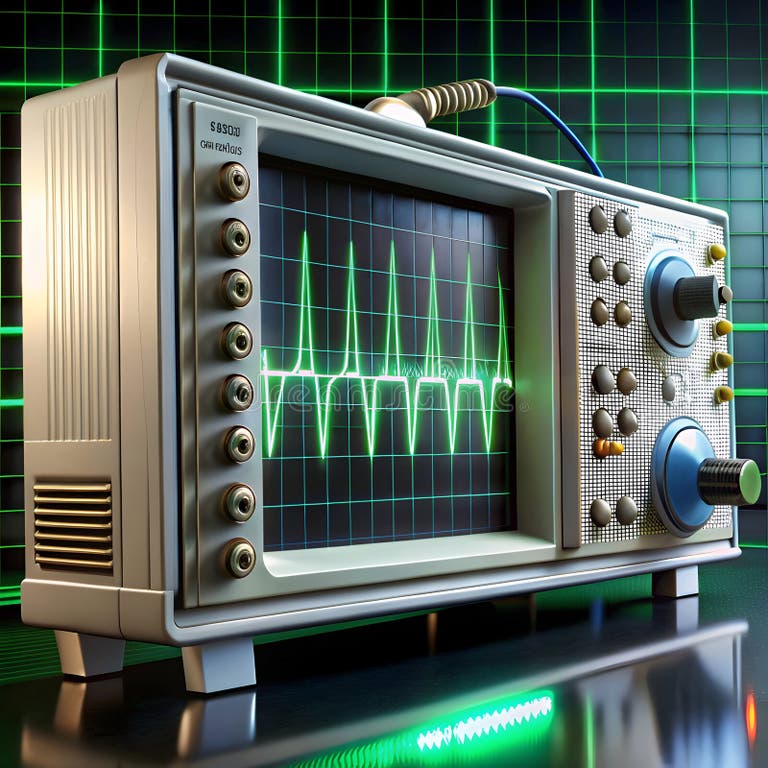 A Digital Oscilloscope Showcasing Various Waveforms in Action ...