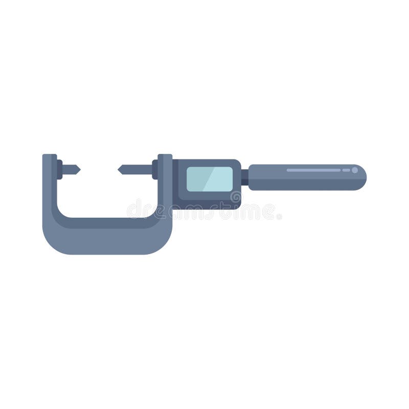 Digital Outside Micrometer Measuring Tool Icon Stock Vector ...