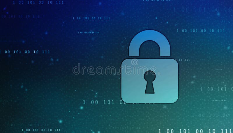 Technology Security Concept. Modern Safety Digital Background.Digital ...