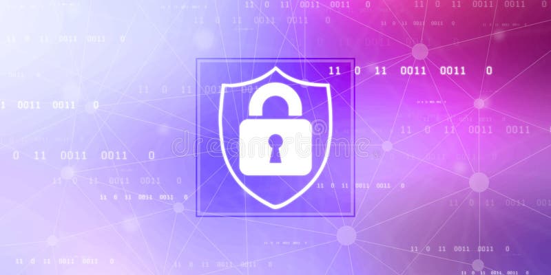 Technology Security Concept. Modern Safety Digital Background.Cyber ...