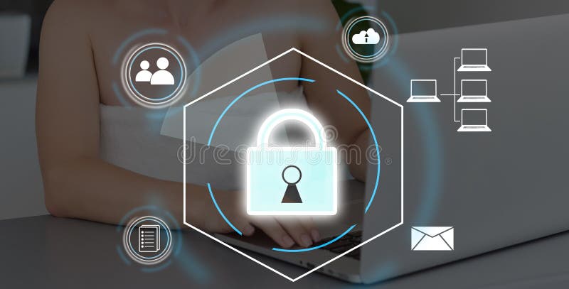 Digital Padlock Icon, Cyber Security Network and Data Protection ... Digital Padlock Icon, Cyber Security Network and Data Protection ...