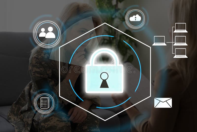 Digital Padlock Icon, Cyber Security Network and Data Protection ... Digital Padlock Icon, Cyber Security Network and Data Protection ...