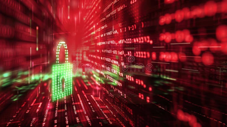 The Digital Padlock Image.AI Generated Image Stock Photo - Image of ...