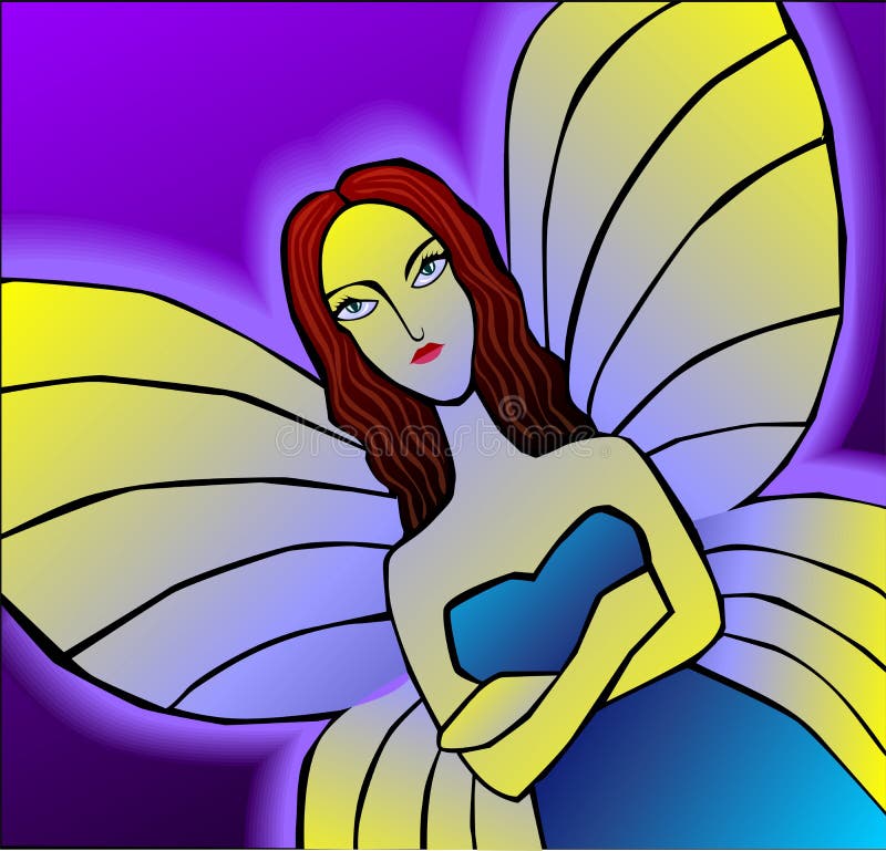 Annoyed Angel Cartoon stock illustration. Illustration of shouting ...