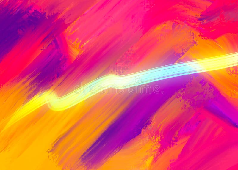 Digital Painting of Abstract Colorful Background Stock Photo - Image of ...