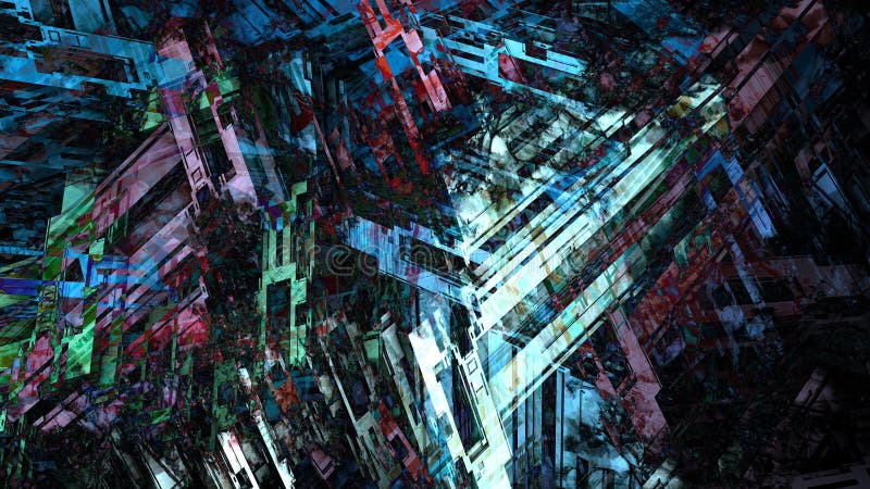 Digital Painting of Abstract Heavy Industry Machine Texture Pattern ...