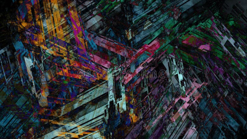 Digital Painting of Abstract Heavy Industry Machine Texture Pattern ...