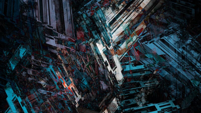 Digital Painting of Abstract Heavy Industry Machine Texture Pattern ...