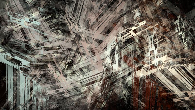 Digital Painting of Abstract Heavy Industry Machine Texture Pattern ...
