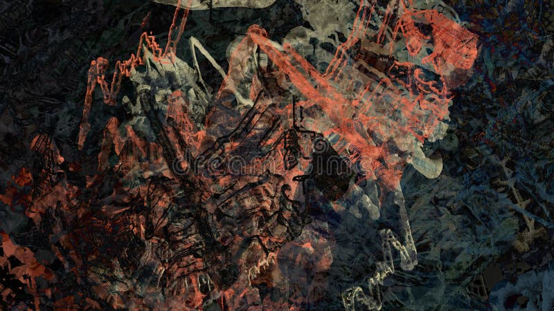 Digital Painting of Abstract Heavy Industry Machine Texture Pattern ...