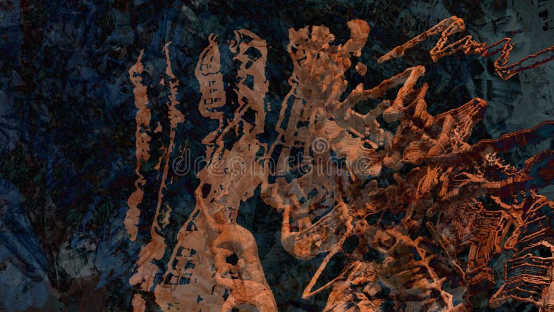 Digital Painting of Abstract Heavy Industry Machine Texture Pattern ...