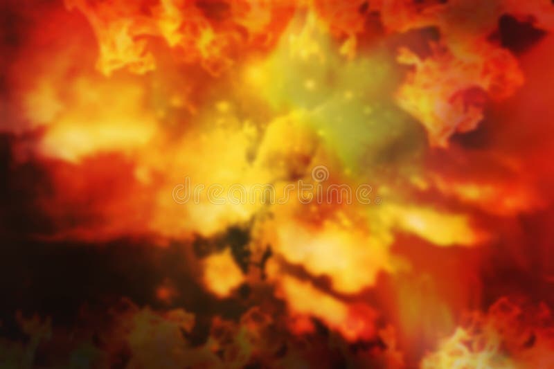Digital Painting of Abstract Inferno Stock Illustration - Illustration ...