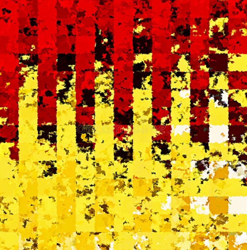 Digital Painting Beautiful Abstract Colorful Chaotic Rectangular ...