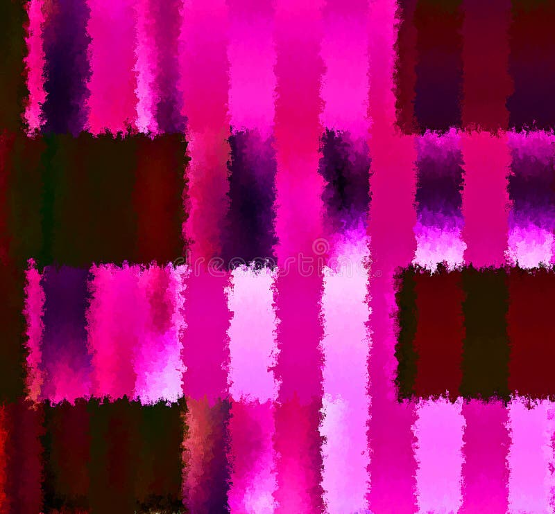 Digital Painting Beautiful Abstract Colorful Chaotic Rectangular ...