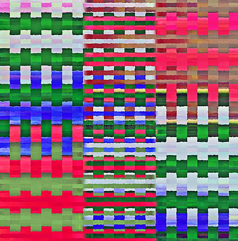 Digital Painting Abstract Spatter Brush Paint Chaotic Rectangular ...