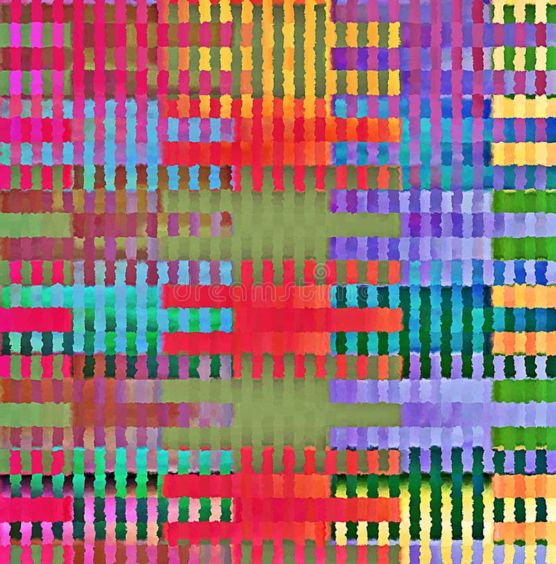 Digital Painting Abstract Spatter Brush Paint Chaotic Rectangular ...