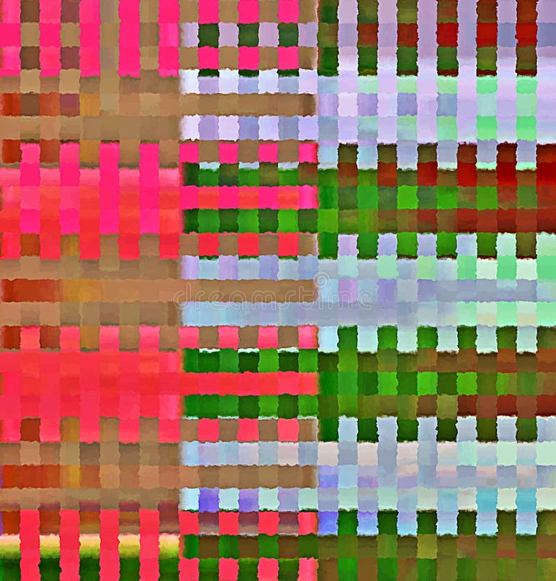 Digital Painting Abstract Spatter Brush Paint Chaotic Rectangular ...