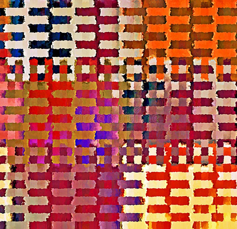 Digital Painting Abstract Spatter Brush Paint Chaotic Rectangular ...