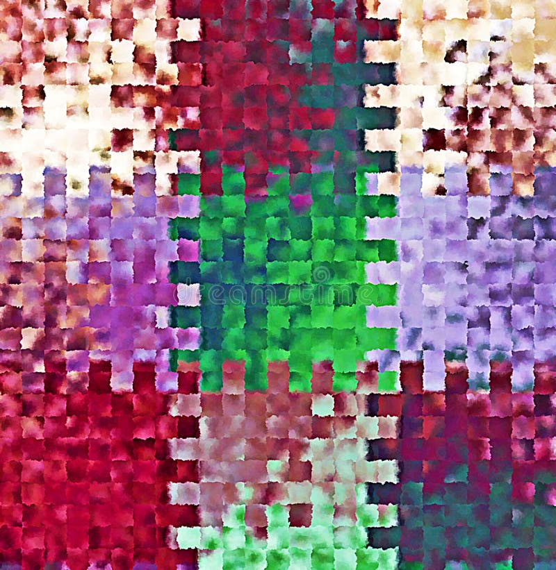 Digital Painting Abstract Spatter Brush Paint Chaotic Rectangular ...