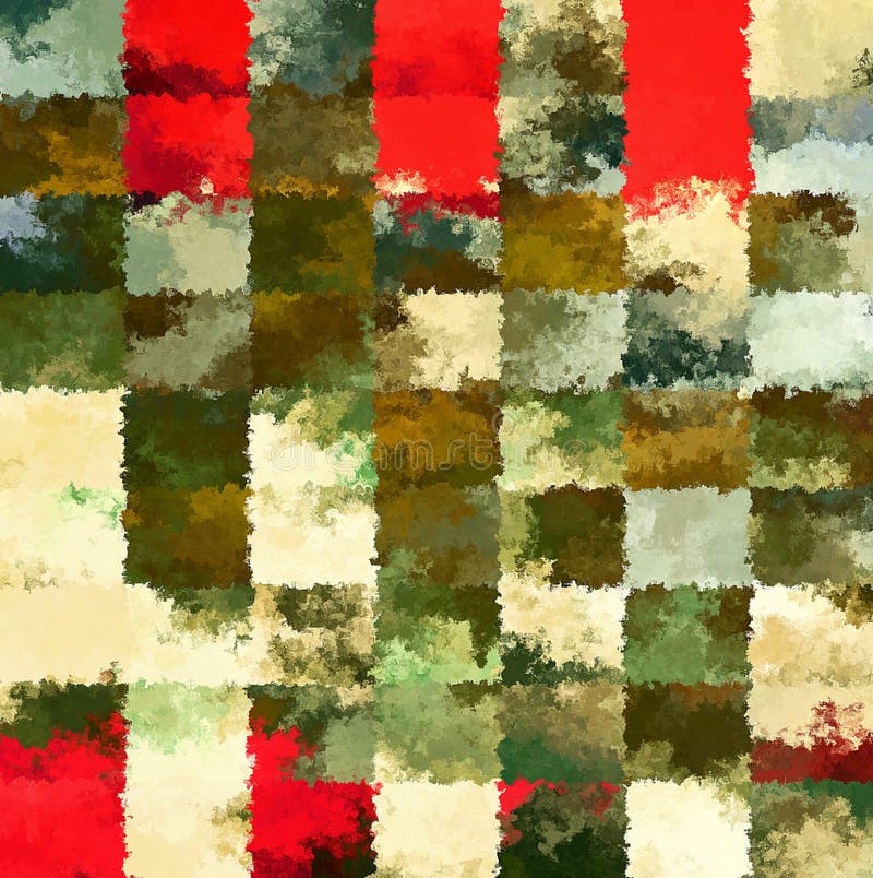 Digital Painting Abstract Spatter Brush Paint Chaotic Rectangular ...