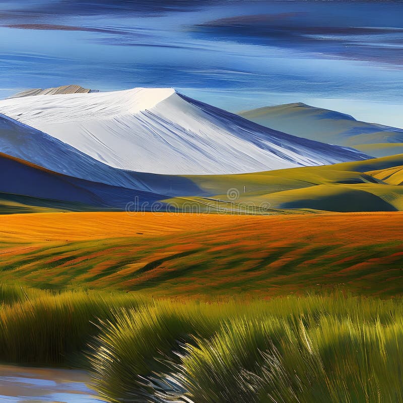 A Digital Painting with a Bold and Expressive Brushstroke Style that ...