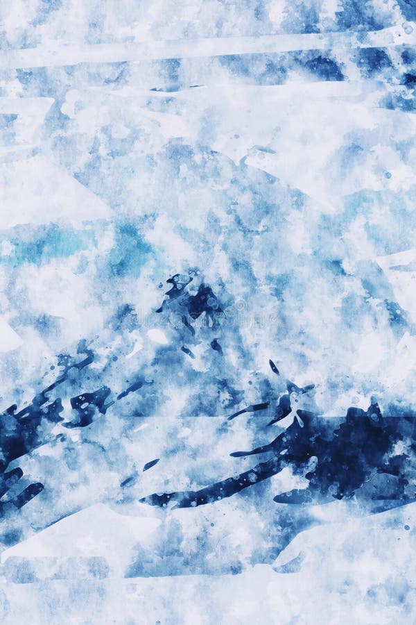 Digital Painting of Ice Texture on Surface of Frozen Lake Stock ...