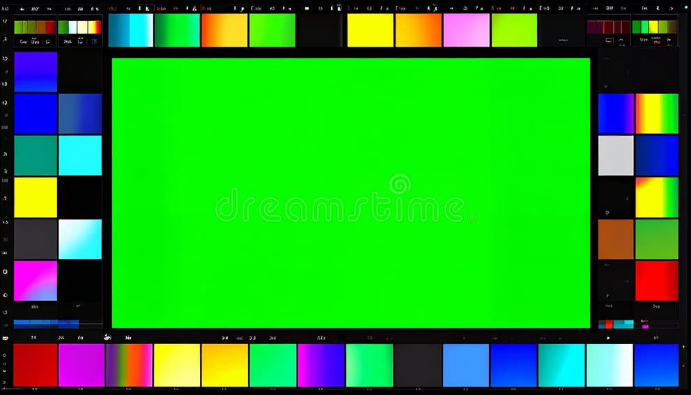 Digital Painting Software Interface with Color Palette Stock Image ...