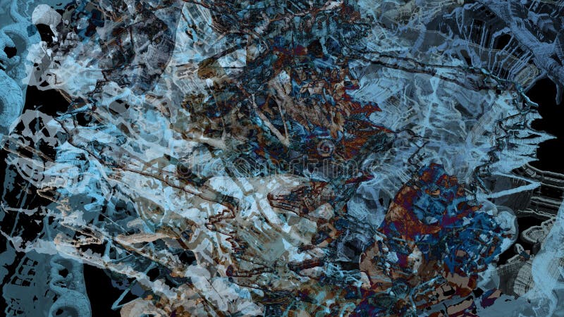 Digital Painting of a Human Hybrid Mutant Creature Infested Concept Art ...